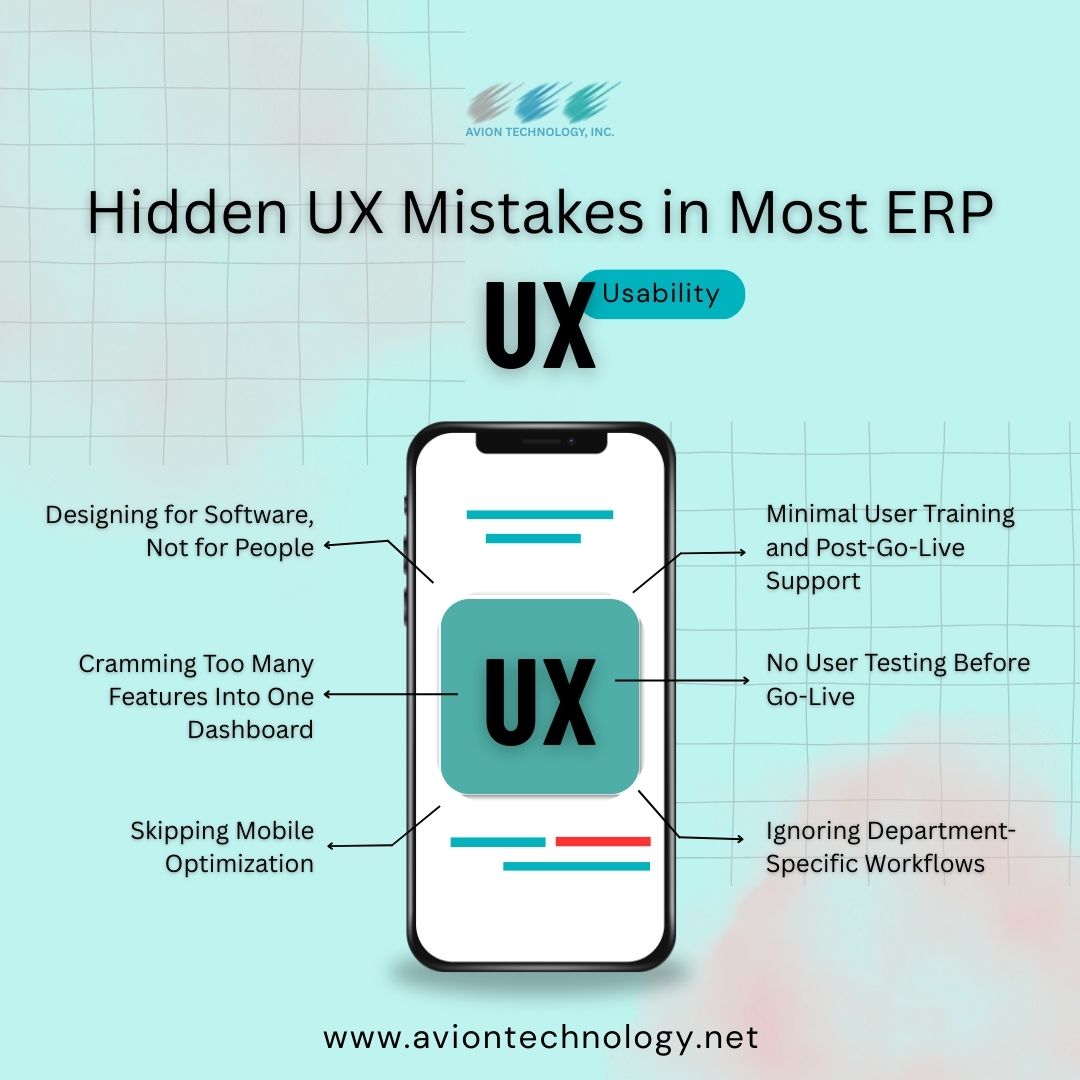 ERP Implementations UX Mistakes USA Chicago | Avion Tech
